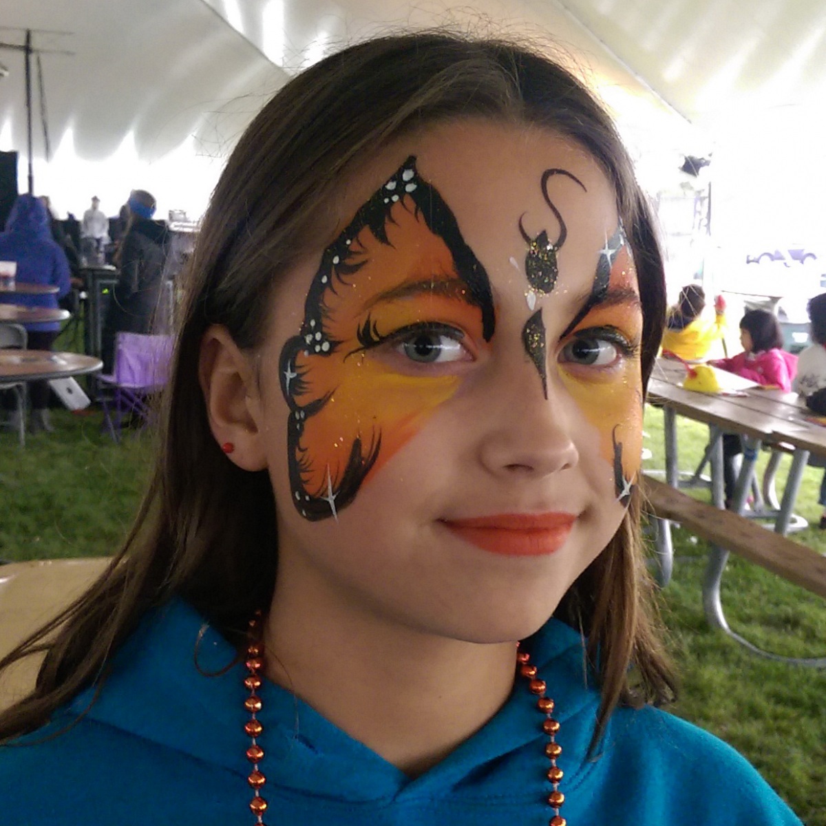 Monarch Butterfly Face Paint